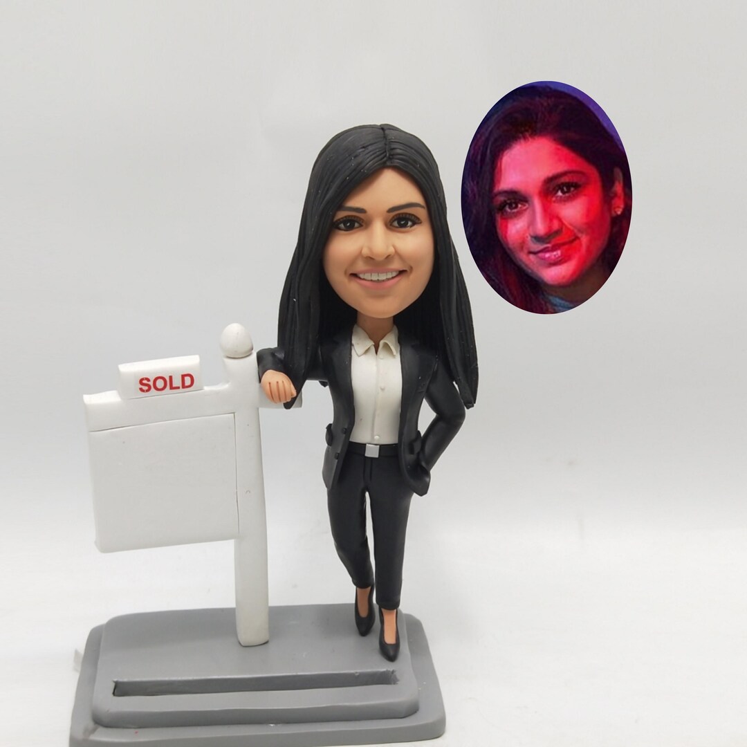 Real Estate Agent Figurine – Realtor Desk Display - Etsy