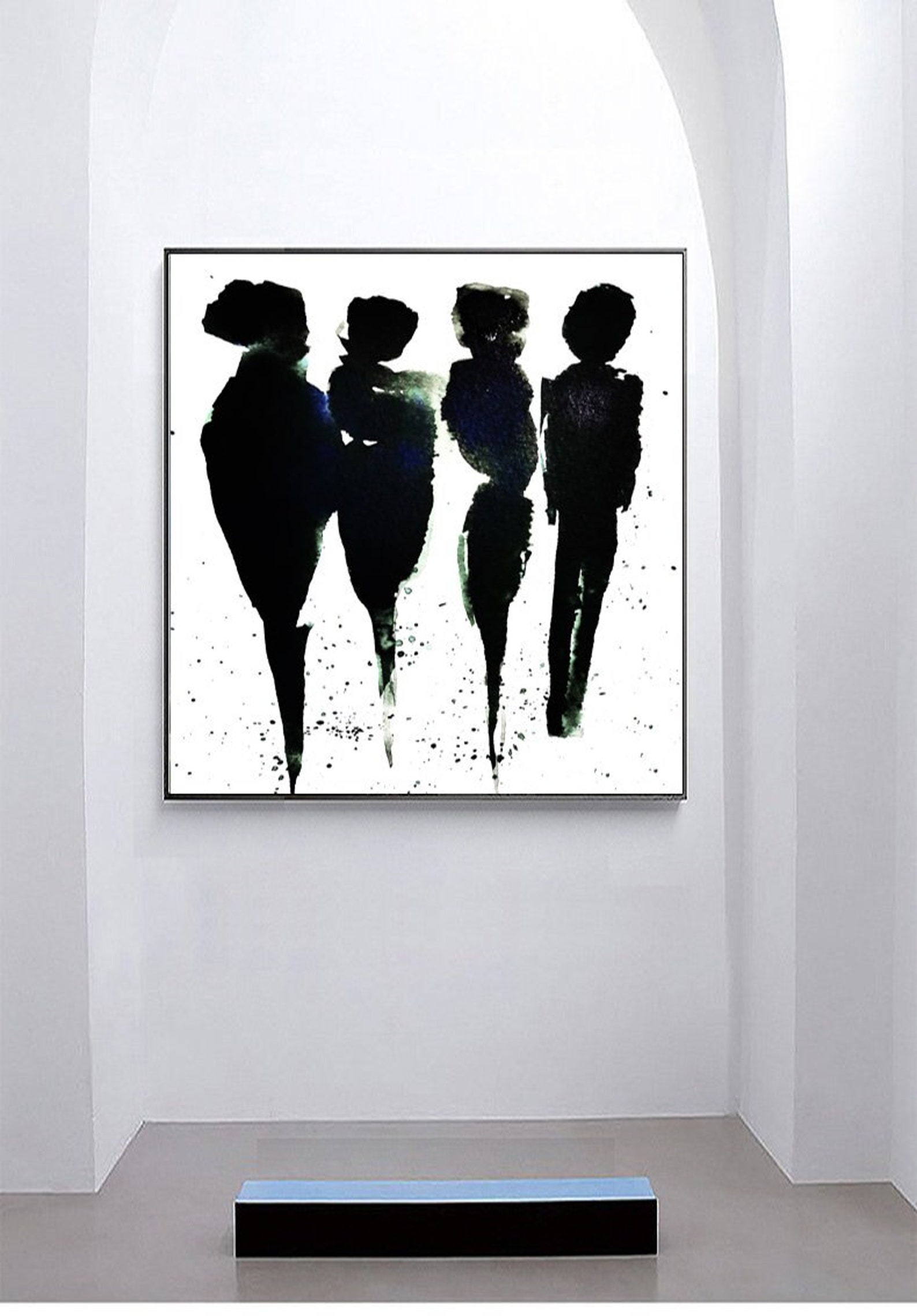Abstract Black Silhouettes People Abstract Figures - Etsy