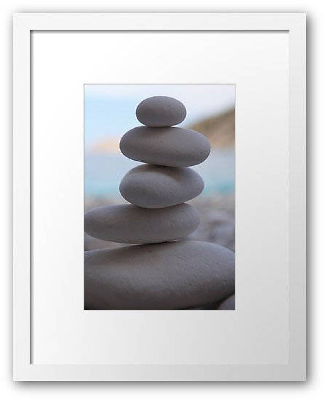 Zen Beach Rocks Print Beach Decor Art Print Balancing Life - Etsy