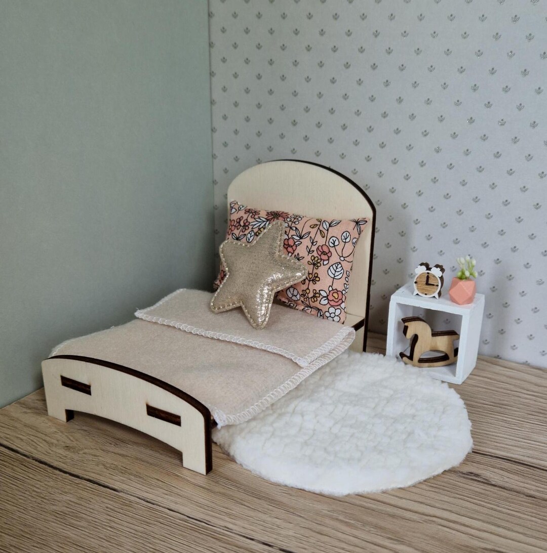 DIY Miniature Bed – Soft Curves & Cozy Simplicity - Etsy UK