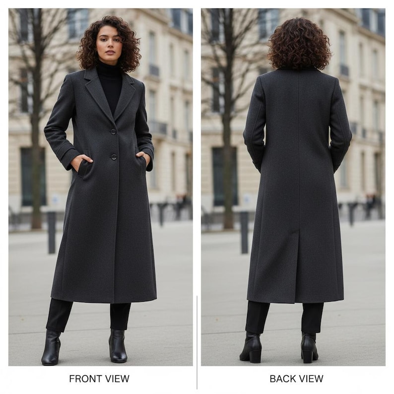 Coat Pattern | Winter Coat Sewing Pattern | Long Coat PDF Pattern ...