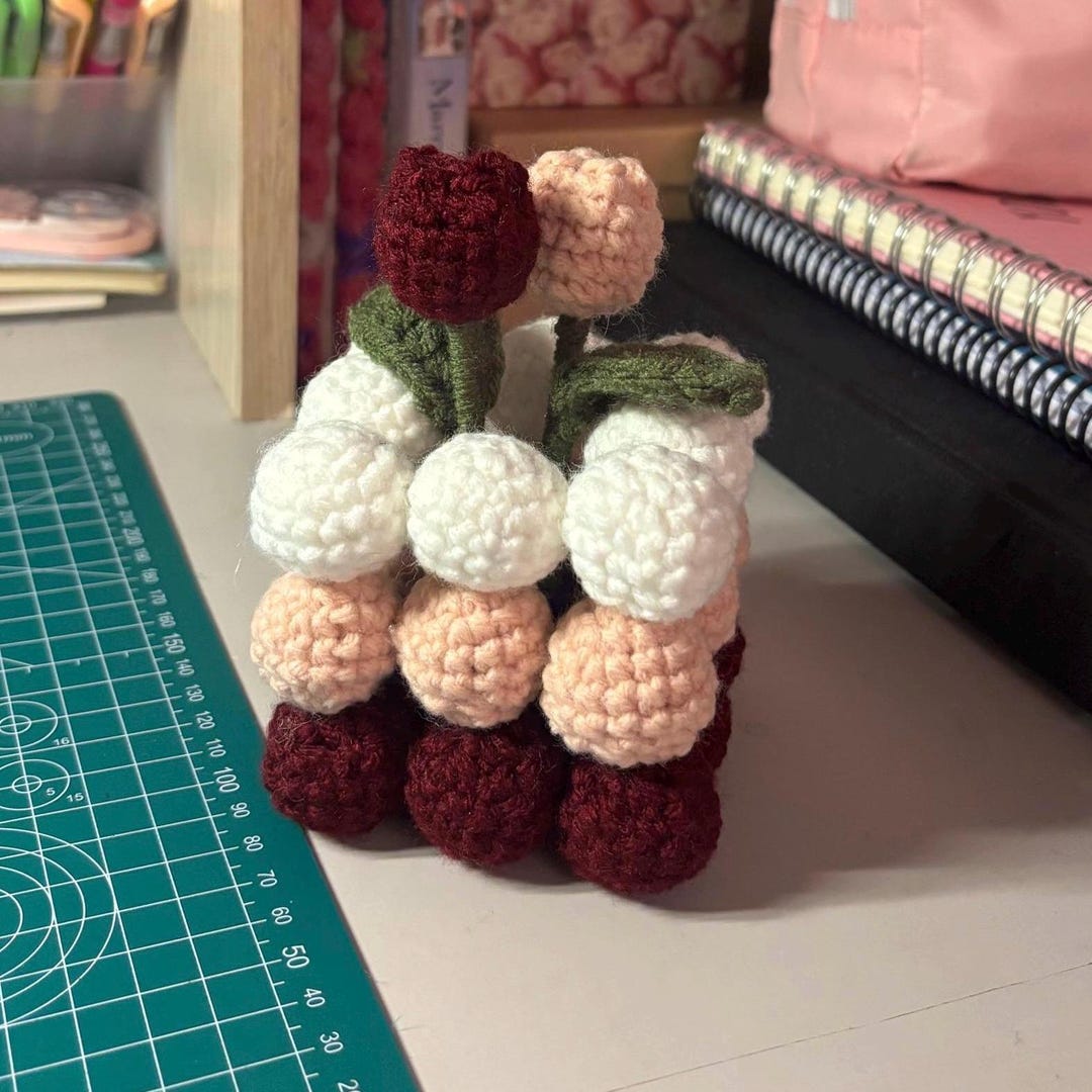 Handmade Crochet Bubble Stack Decor – Minimalist Boho Yarn Sculpture ...