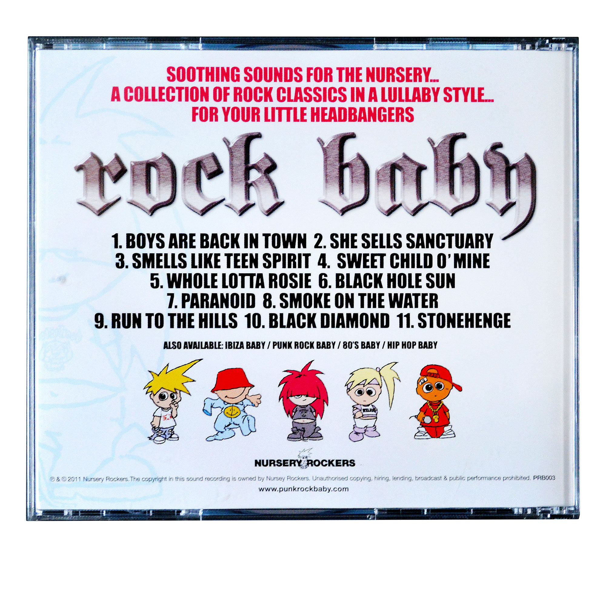 Rock Baby Lullaby CD. Relaxing Instrumental Rock Lullaby Music for the ...