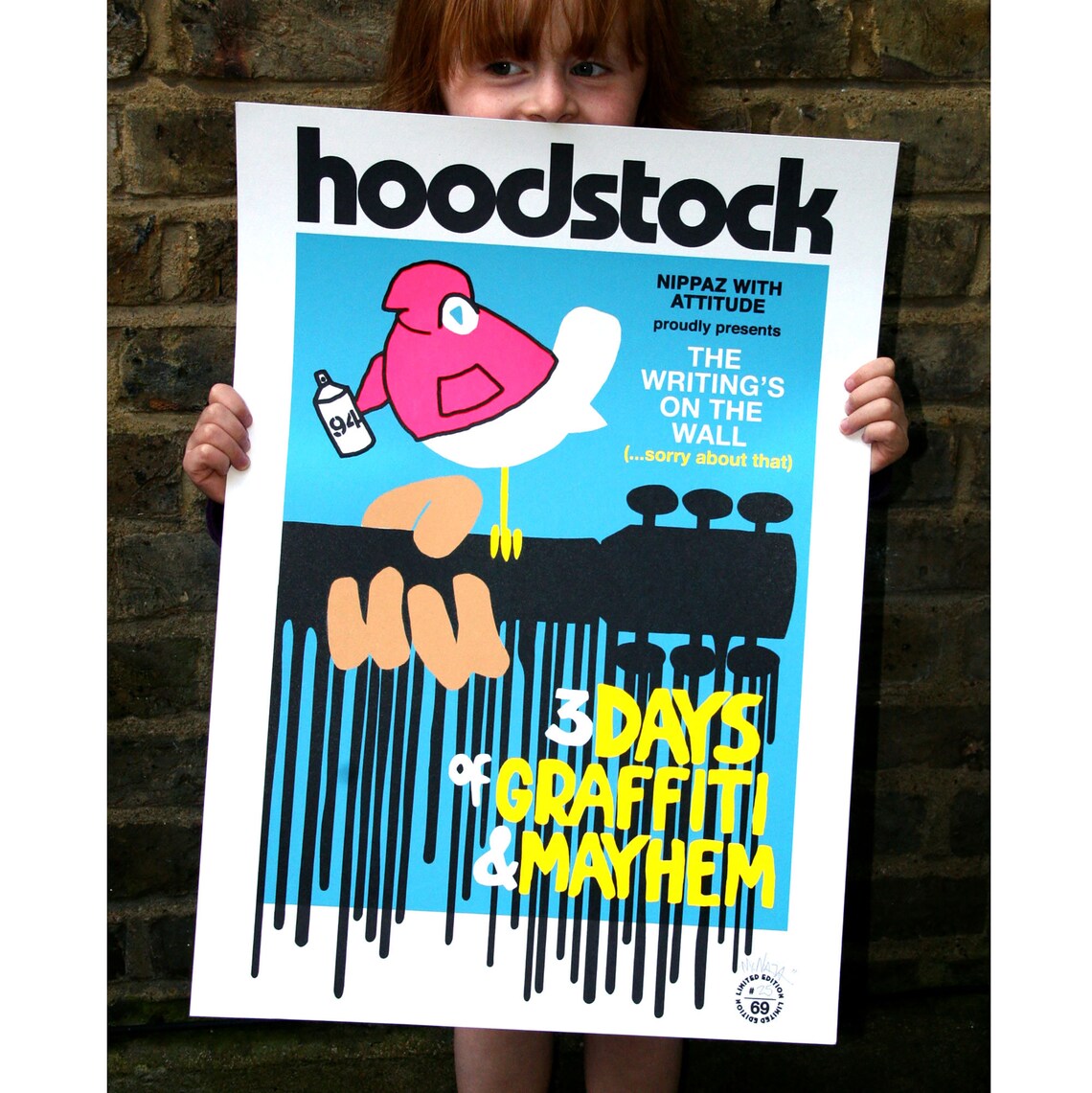 Woodstock Festival Tribute Poster 'hoodstock'. Graffiti Street Art ...