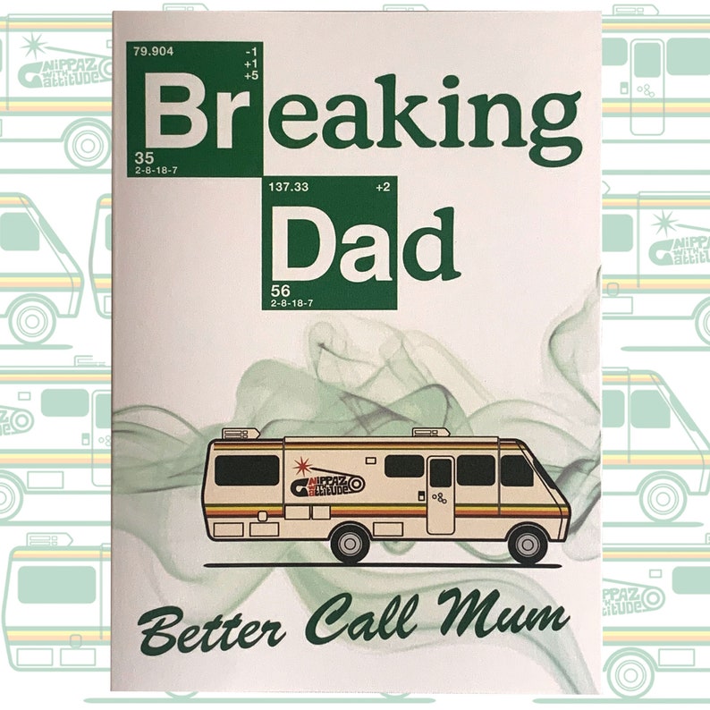 Breaking Bad Card 'breaking Dad' Kids Birthday Card, Newborn Baby ...