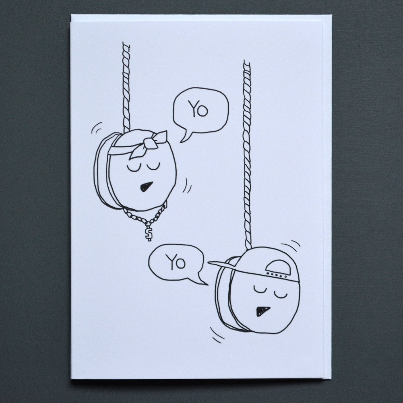 Yoyo Funny Kids Birthday Card, Hip Hop Greetings Card for Modern Urban ...