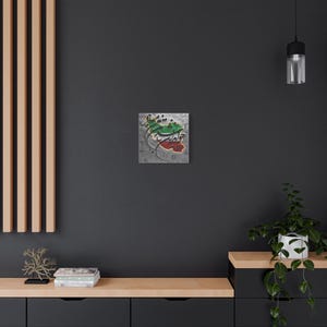 Persian Calligraphy 'cho Iran Nabashad - Tan Man Mabad' Matte Canvas - Etsy