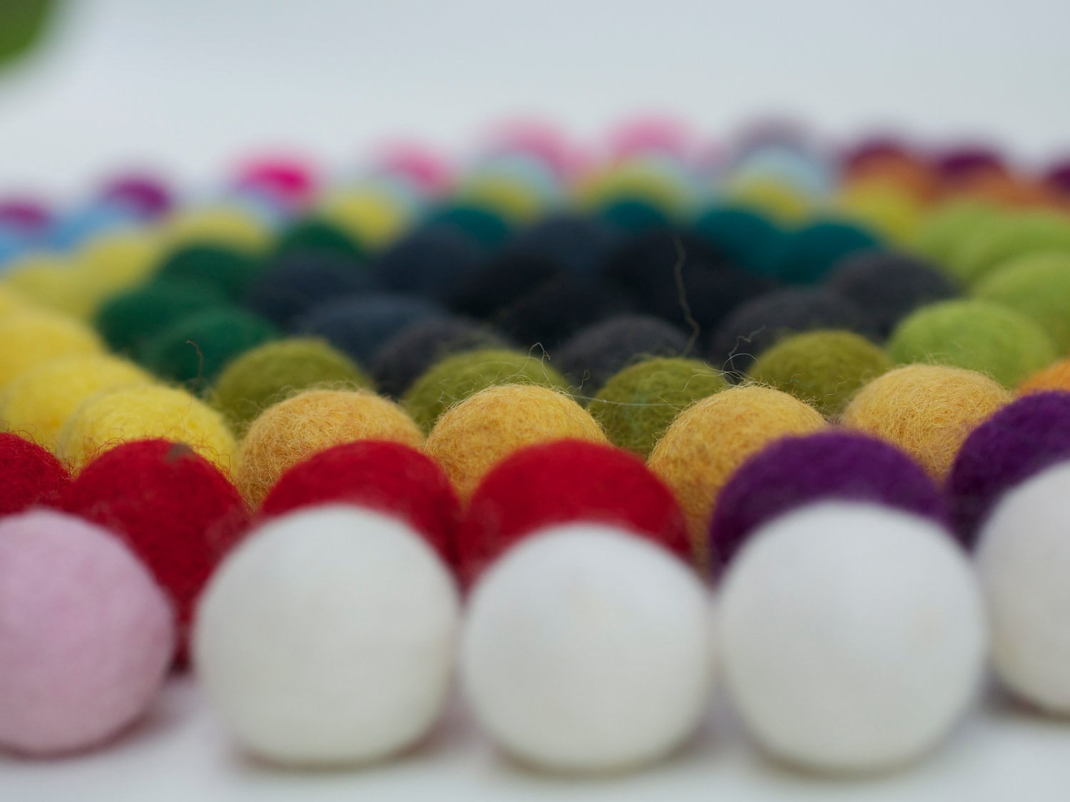 100% Wool Felt Balls red multi color shades 100 pcs 1 inch | Etsy