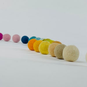 100% Wool Felt Balls, 100 Pc, Pick Your Colors, 1' 2.3 Cm, Pure Wool - Etsy