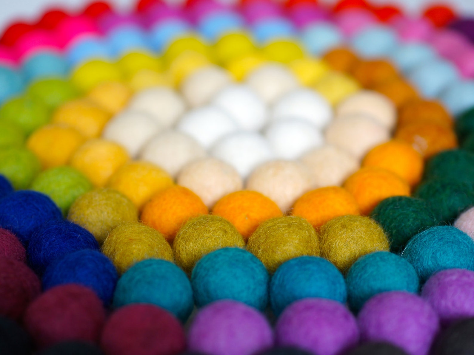 100% Wool Felt Balls multicolor shades 150 pcs 1 inch 2.3 | Etsy