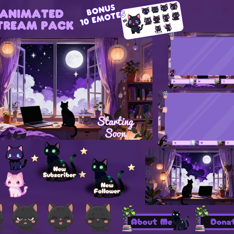 Streaming Scenes Cats - Etsy