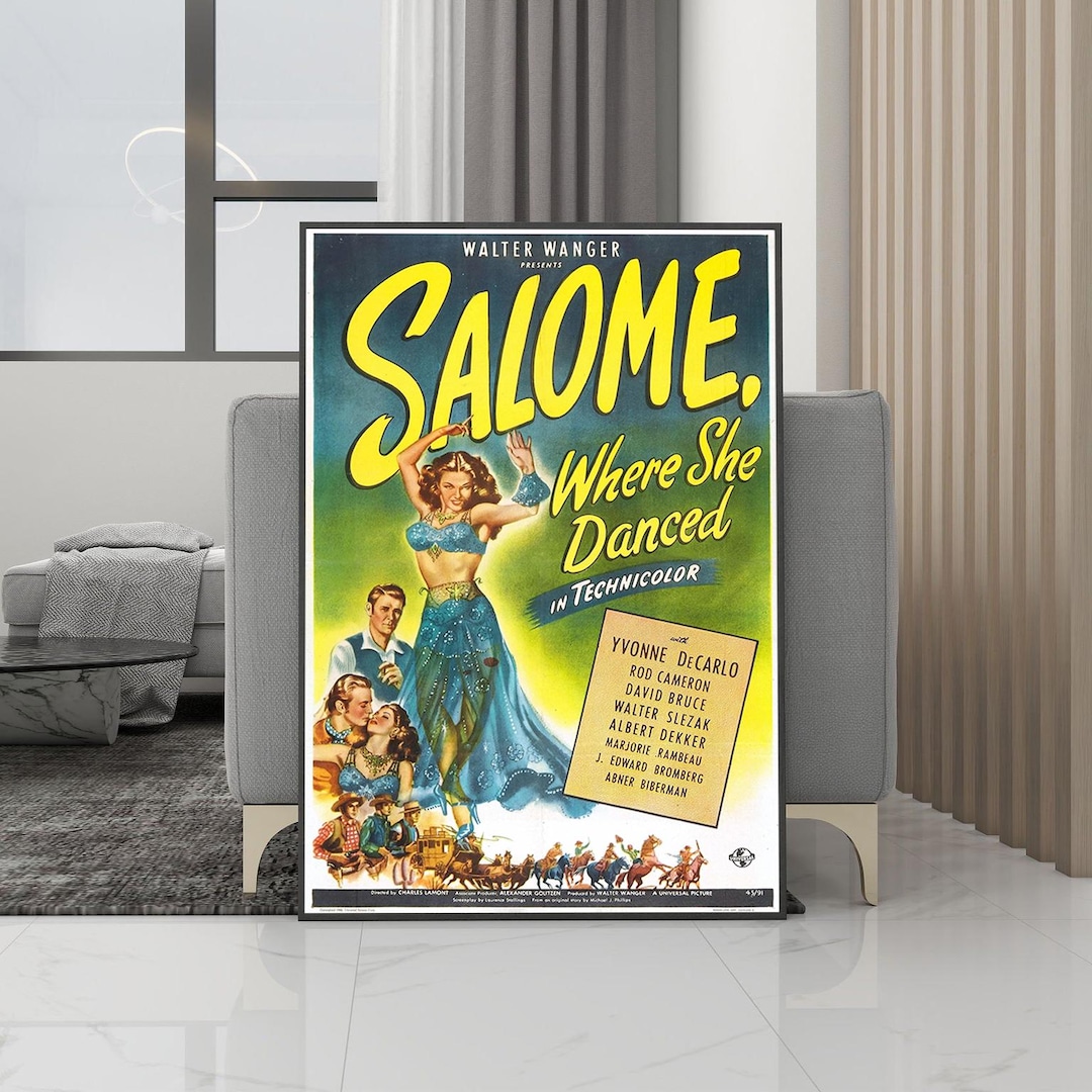 Salome, Where She Danced (1945) Classic Movie Poster Canvas Wall Art ...