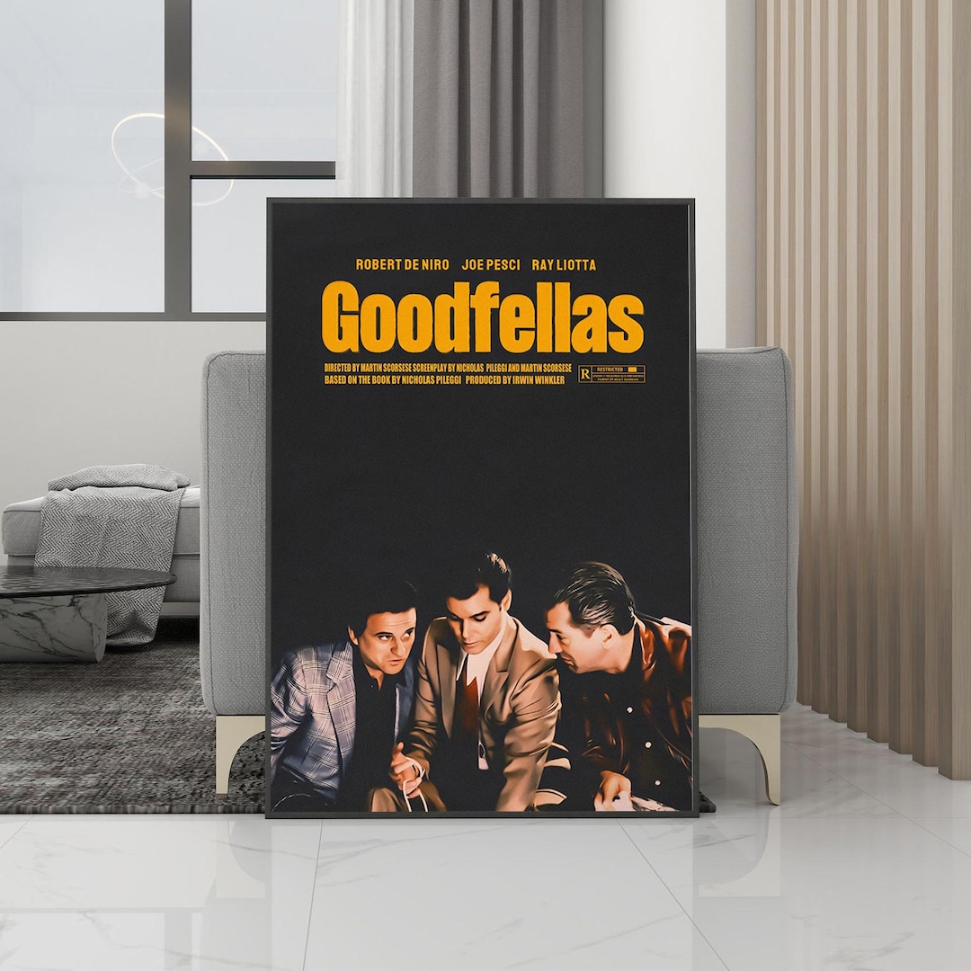 1990 Goodfellas Classic Movie Poster Canvas Wall Art - Unframed Print ...
