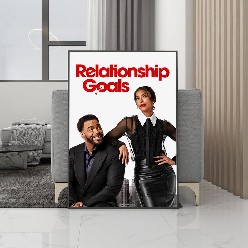 Relationship Goals (2026) Movie Poster Canvas Wall Art - Unframed Print ...