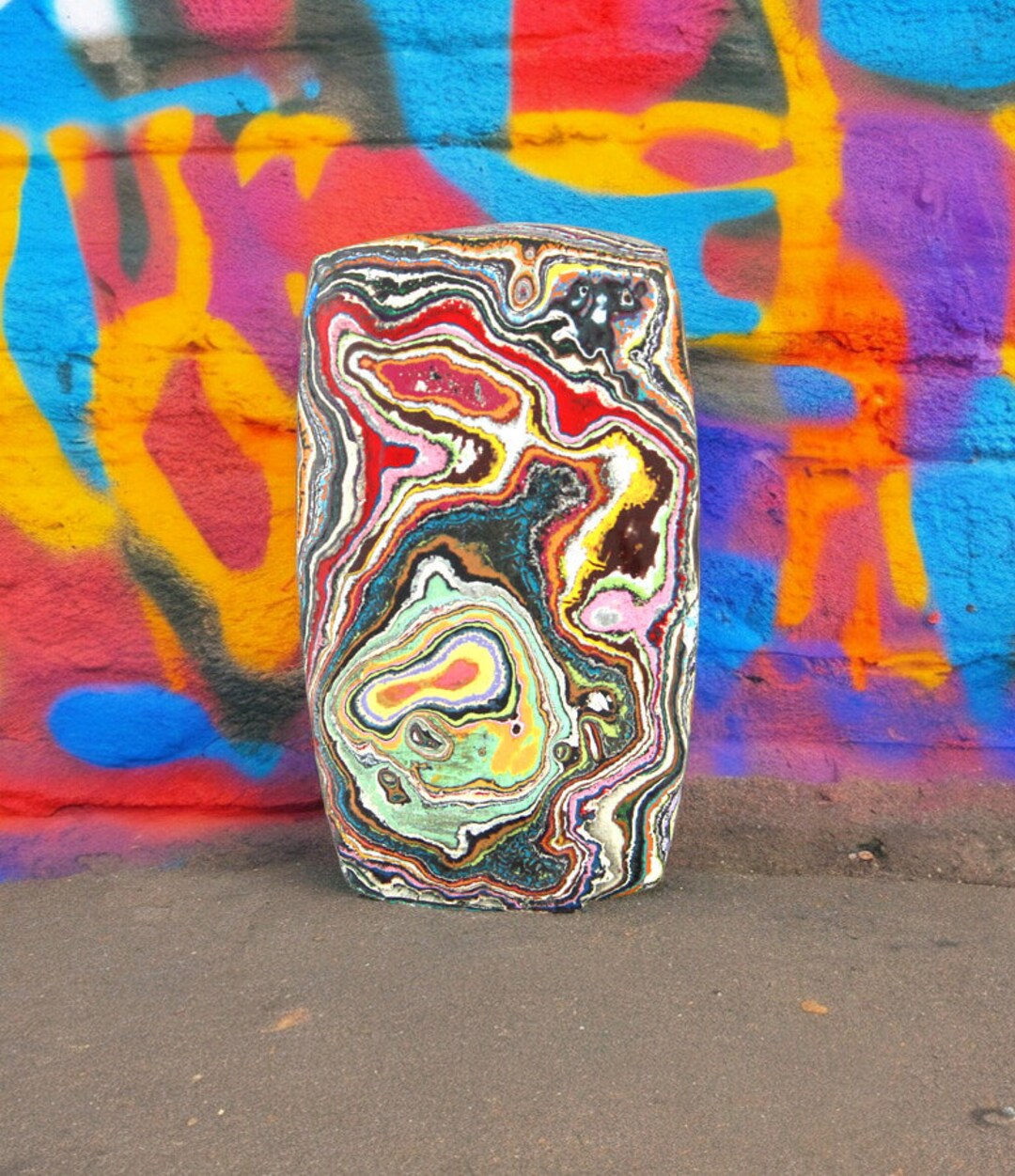 Graffiti Fordite Aka Graffite Hand Cut in the Uk New Cool Material - Etsy