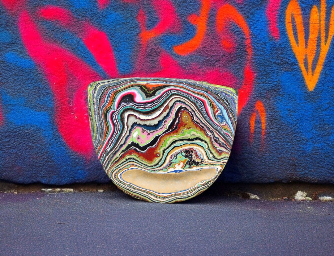Graffiti Fordite Aka Graffite Hand Cut in the Uk New Cool Material - Etsy