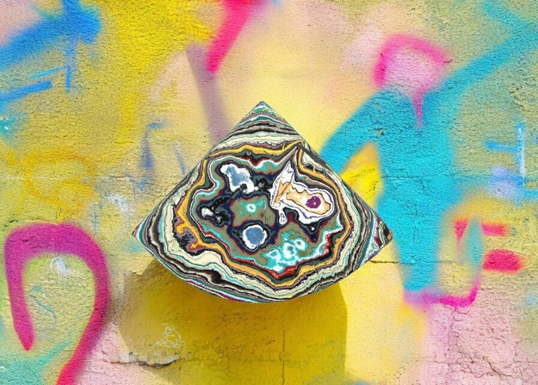 Graffiti Fordite Aka Graffite Hand Cut in the Uk New Cool Material - Etsy