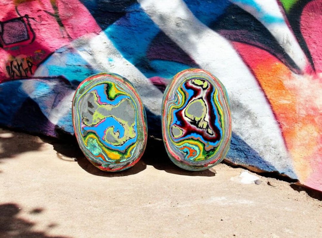 Graffiti Fordite Aka Graffite Hand Cut in the Uk New Cool Material - Etsy