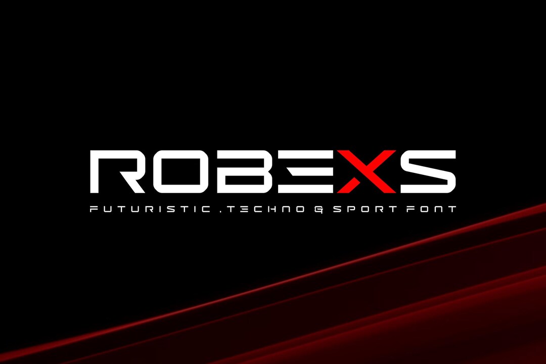 ROBEXS Futuristic Techno Sport Font | Modern Sci-fi Racing Display ...