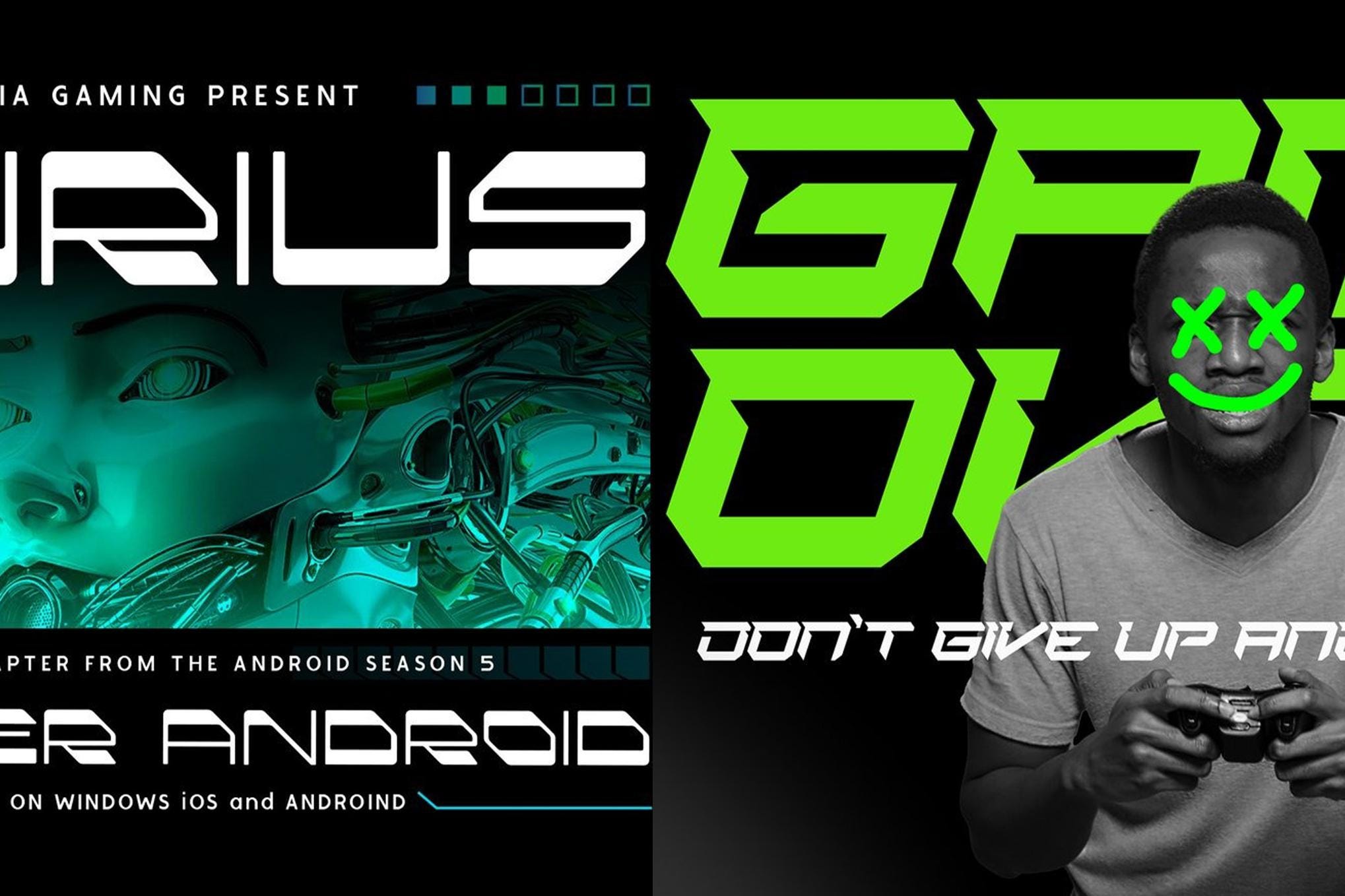 Gaming Font Bundle - Futuristic Font, Game Fonts, Playful Font, Game ...