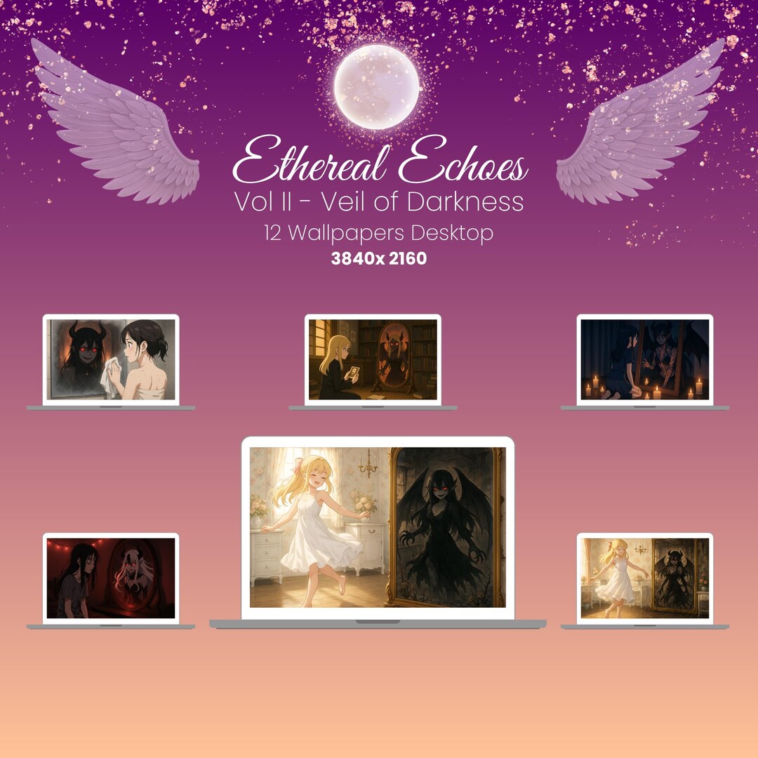Demonic Reflections Desktop Wallpapers 4K | Ethereal Echoes Vol. II ...