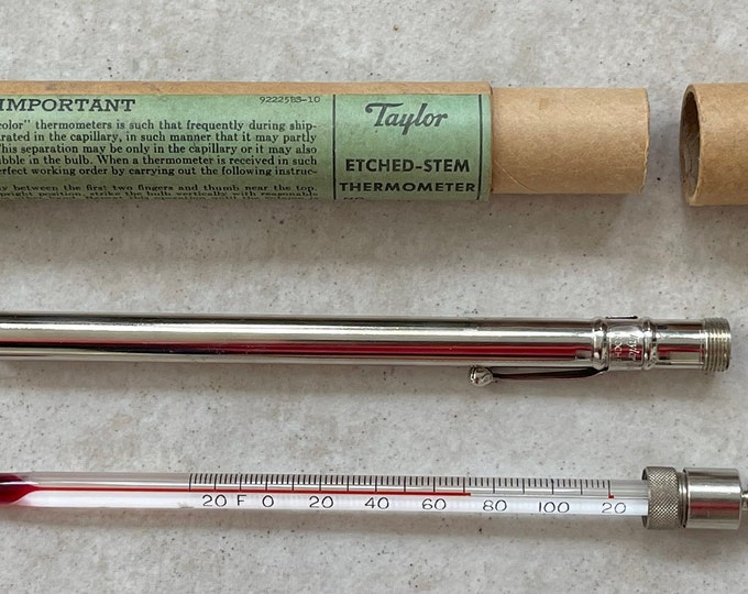 TAYLOR Thermometer in Original Metal Case/sleeve No. 6110 Vintage ...