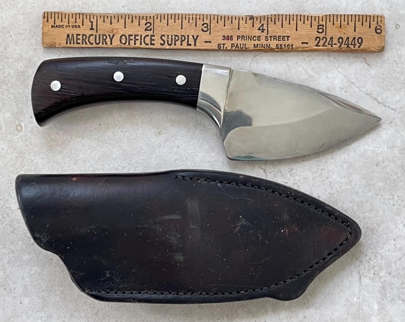Custom Hand Made Hunting Knife With a Tapered Tang - Great Knife With a ...