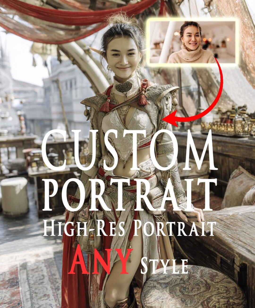 Custom Fantasy AI Portrait | Turn Yourself Into a Hero - Etsy