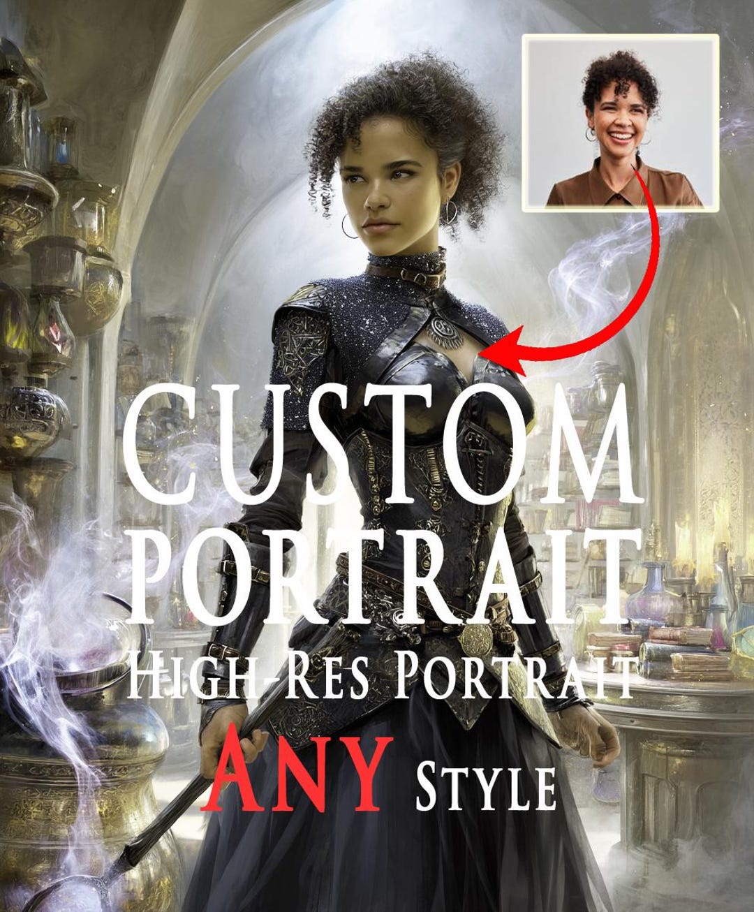 Custom Fantasy AI Portrait | Turn Yourself Into a Hero - Etsy