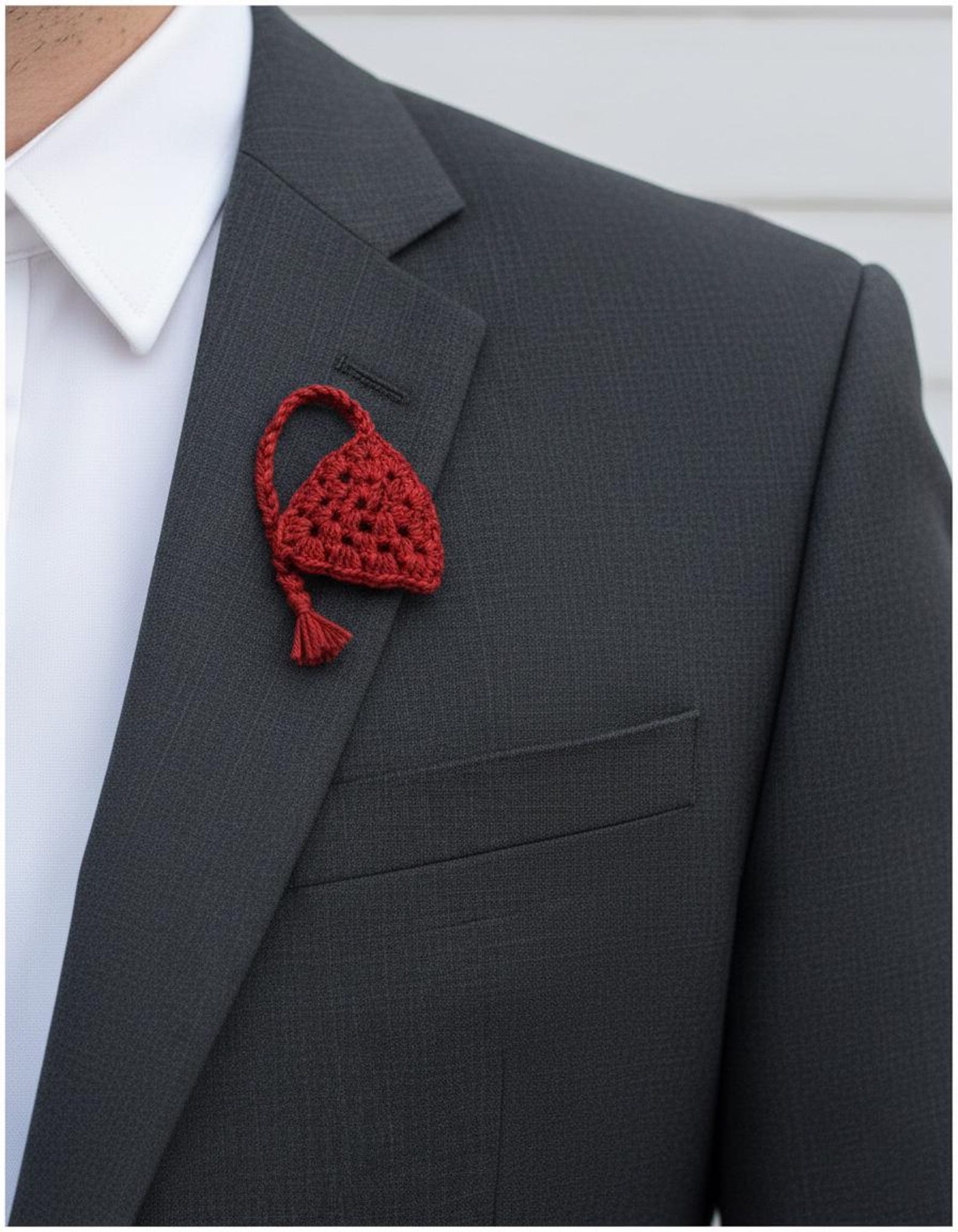 Melt the ICE Hat Brooch Crochet Pattern | Y2K Drip Accessory, Red ...