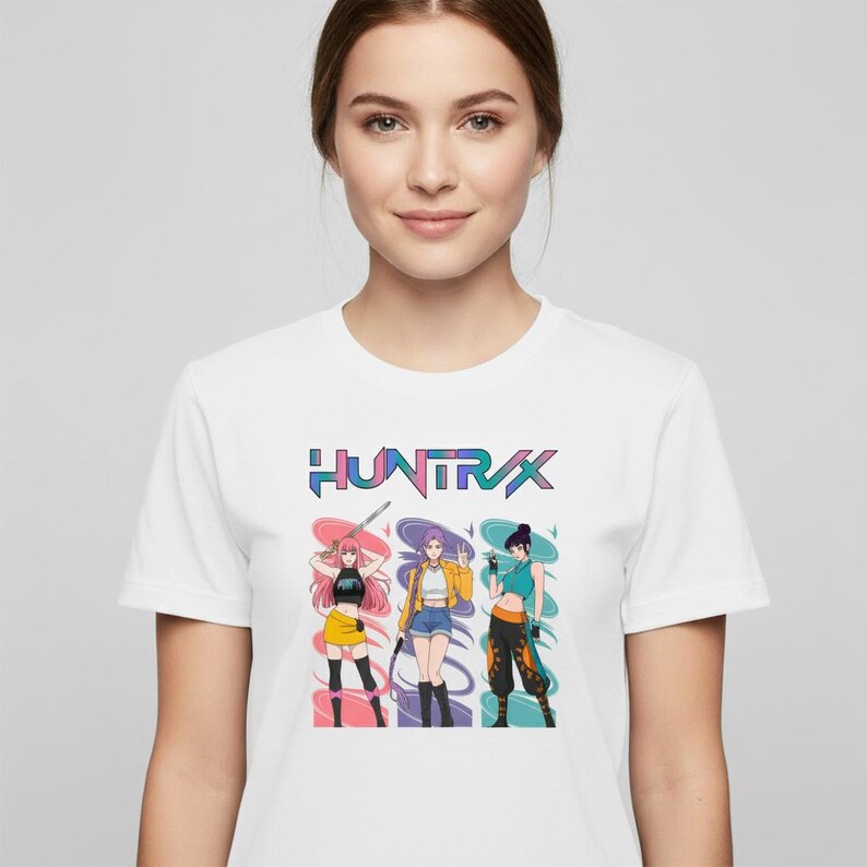 Huntrix Kpop Demon Hunters Png, K Pop Demon Hunters, Huntrix Shirt ...