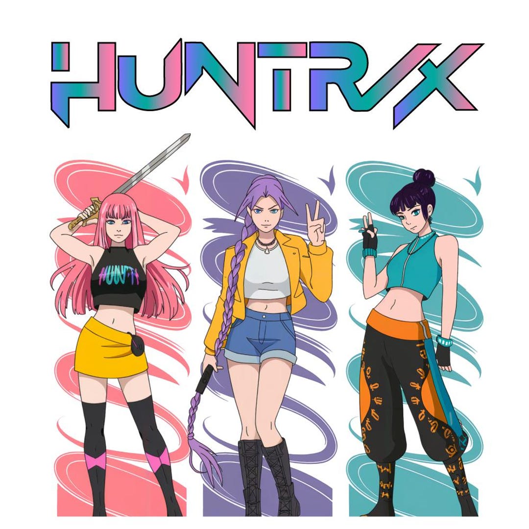 Huntrix Kpop Demon Hunters Png, K Pop Demon Hunters, Huntrix Shirt ...