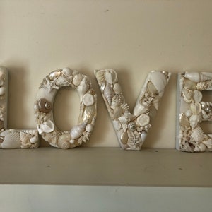 Love Seashell Letters Set, Made to Order - Etsy