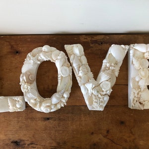 Love Seashell Letters Set, Made to Order - Etsy