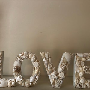 Love Seashell Letters Set, Made to Order - Etsy