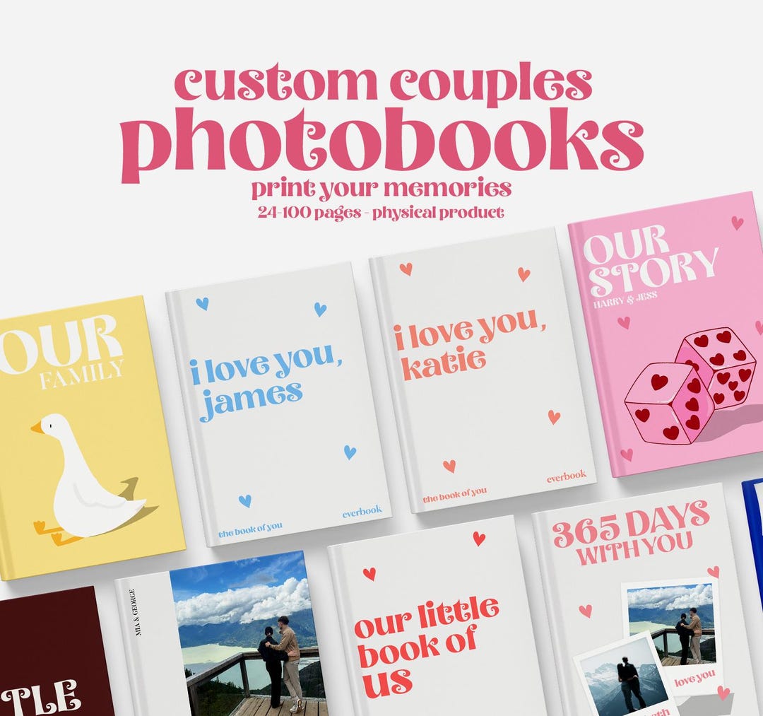 Personalized Couples Love Photo Book – Personalized Hardcover Album ...