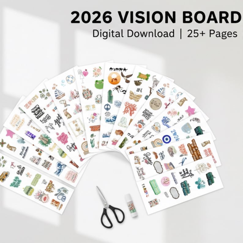 2026 Vision Board Kit – Realistic Photography, Manifestation (PDF ...