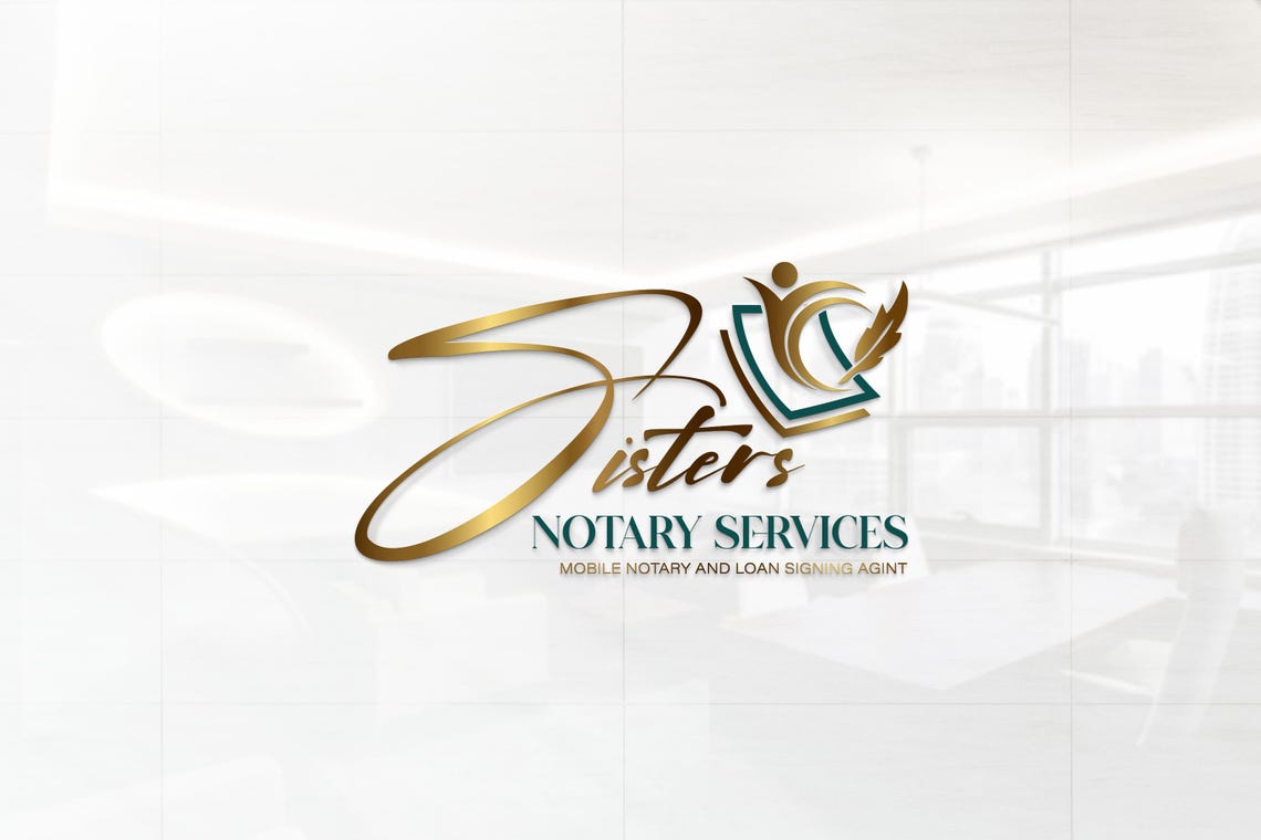 Custom Notary Logo Design | Modern Business Branding (digital Download ...