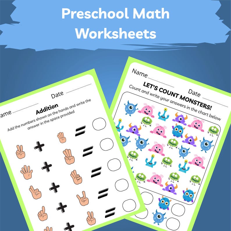 Feeding Sheet for Preschool and Kindergarten | Number 1-20 Tracing ...