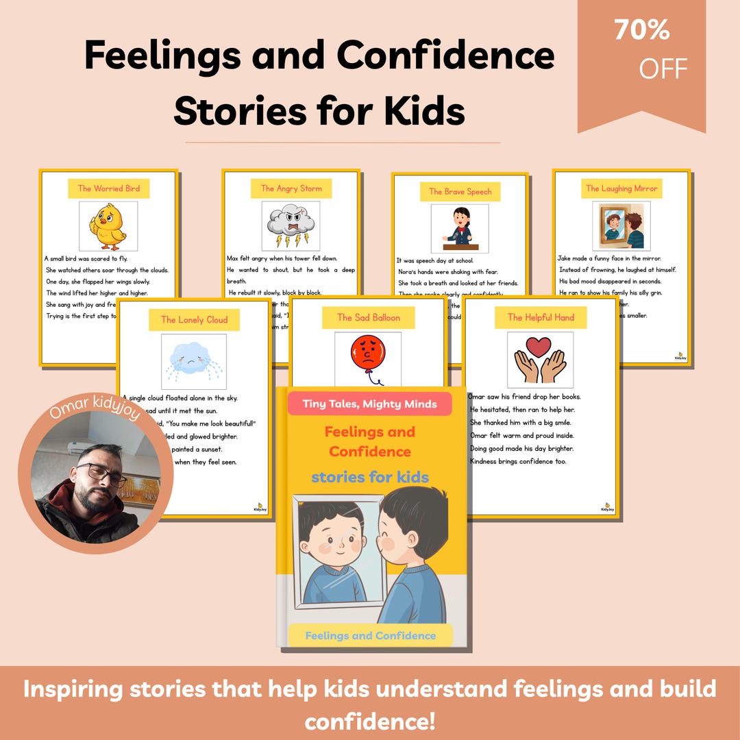 Feelings & Confidence Stories for Kids | Heartwarming Printable ...