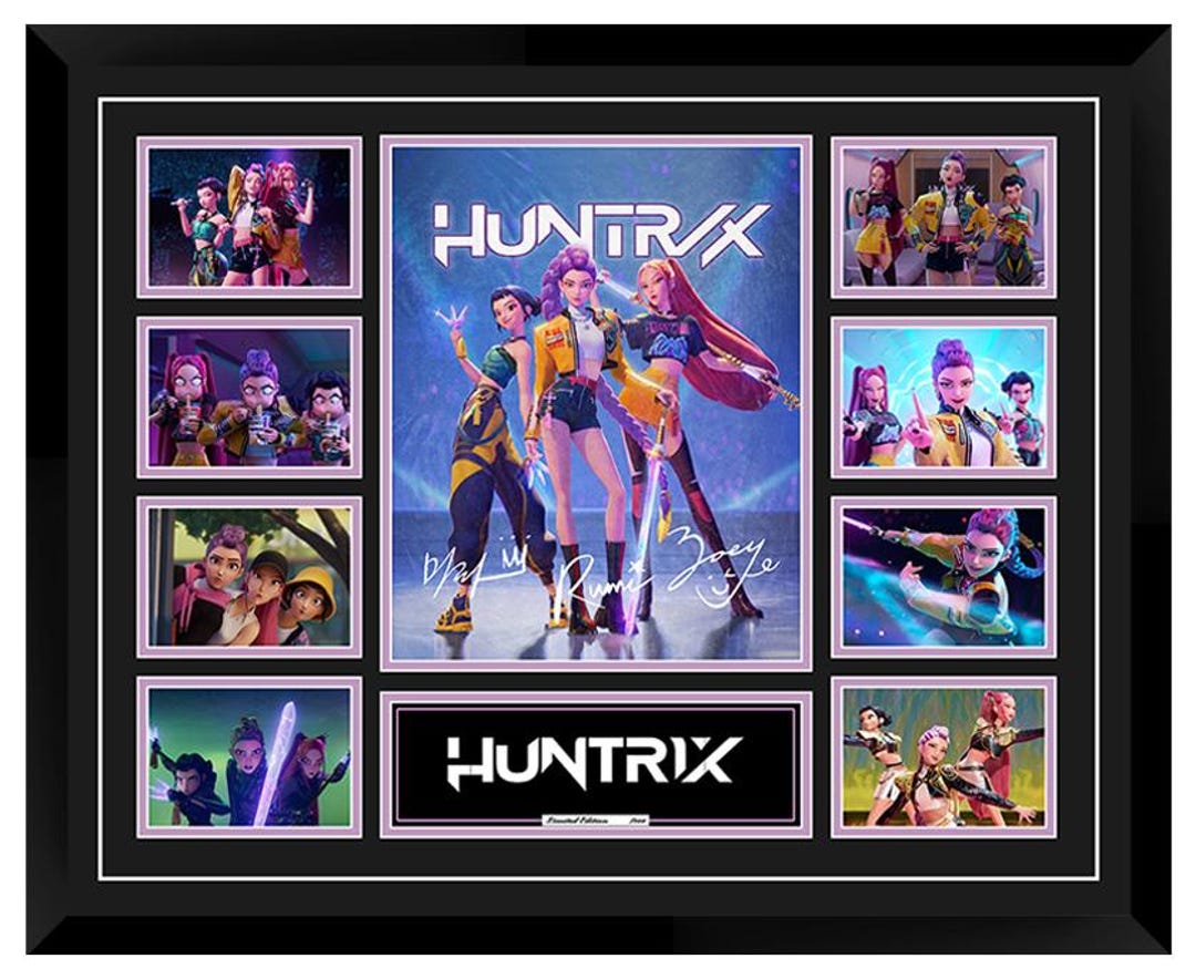 Huntrix Kpop Demon Hunters Signed Framed Memorabilia - Etsy Australia