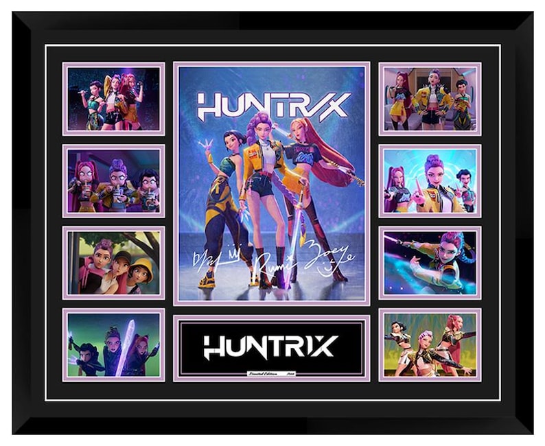 Huntrix Kpop Demon Hunters Signed Framed Memorabilia - Etsy Australia