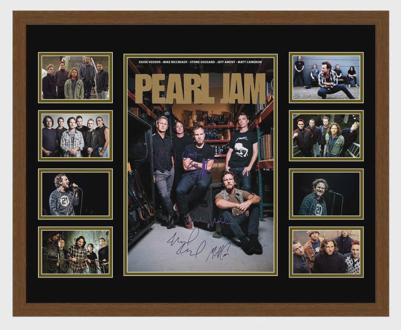 Pearl Jam Signed Framed Memorabilia - Etsy Australia