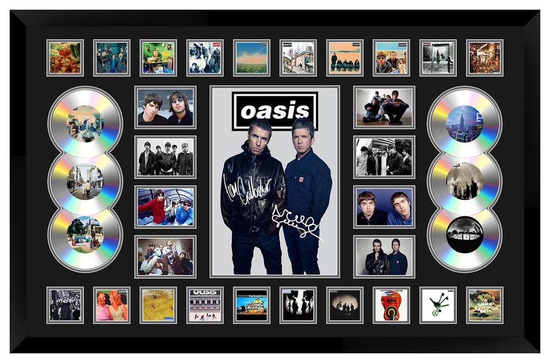 Oasis Live 25 Tour Australia Signed Framed Memorabilia - Etsy Australia