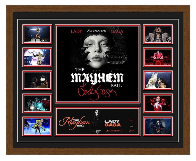 Lady Gaga the Mayhem Ball 2025 Tour Australia Signed Framed Memorabilia - Etsy Australia