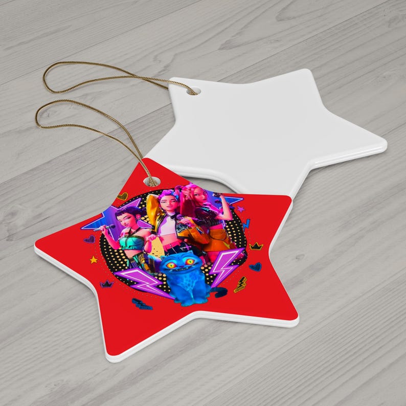 K-pop Demon Hunters Personalized Christmas Ornament - Huntrix Kpop ...