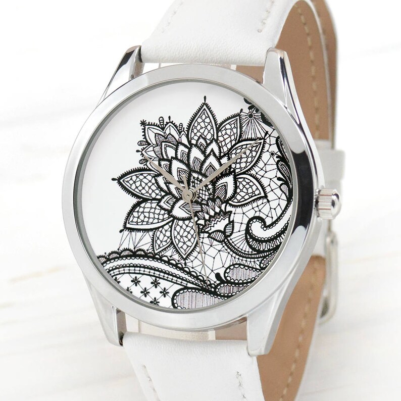 Lace Watch Minimalist Women Watches Leather Watch - Etsy
