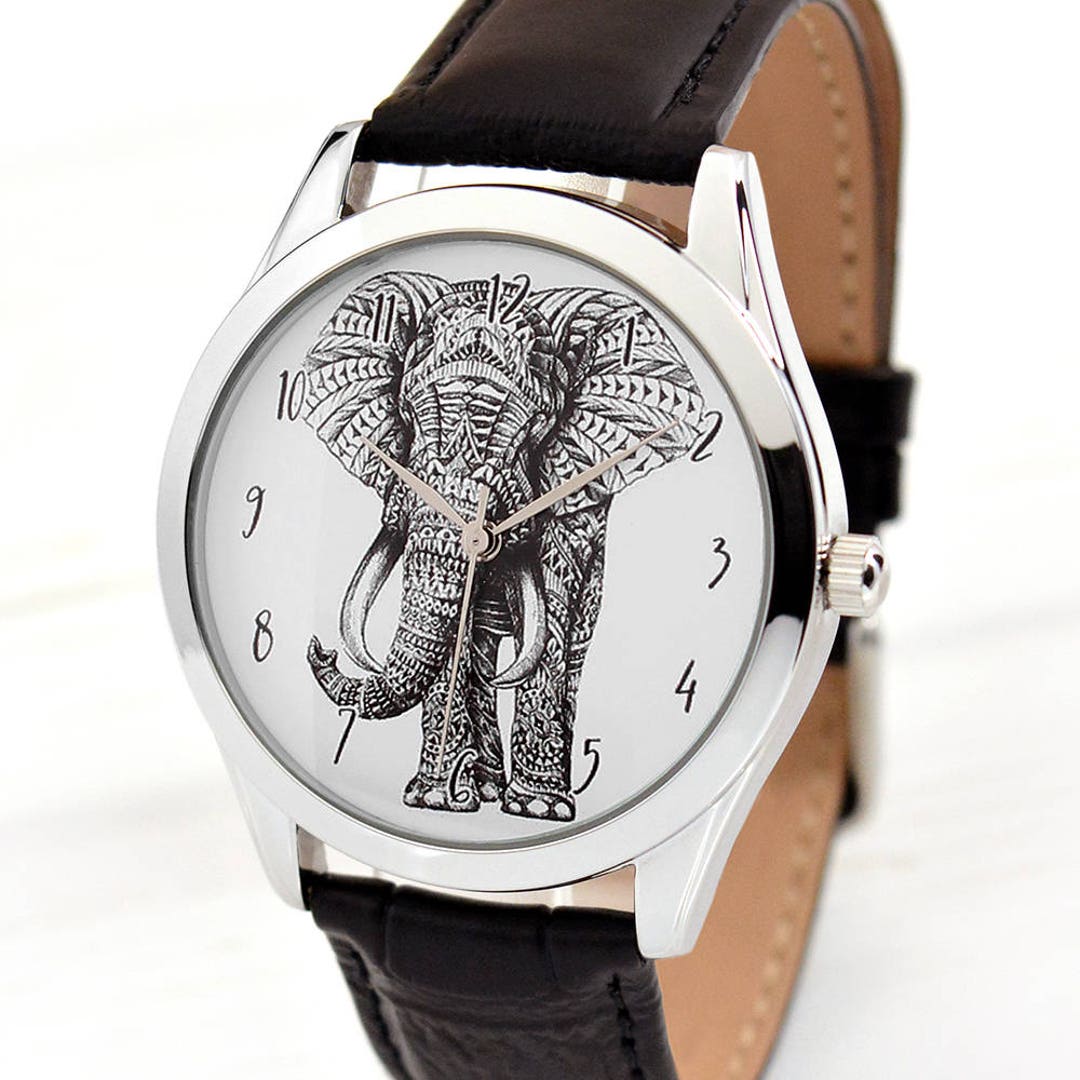 Elephant Watch Tribal Jewelry Men's Watch Women Watches Gift for Men ...