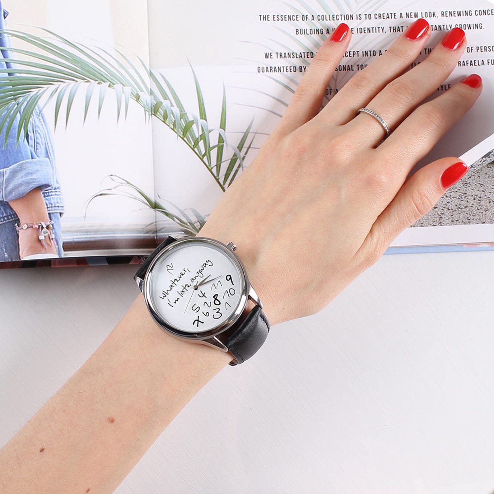 Personalized Watch BIG Custom Watch Your Own Watch Design - Etsy