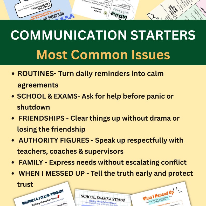 Teen Response & Communication Skills System | Initiative and Response ...